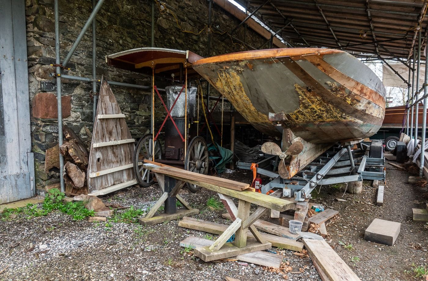 Boat Yard at Arrad Foot Farm