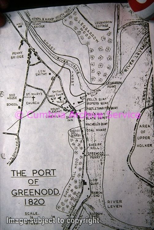 Map of the port of Greenodd