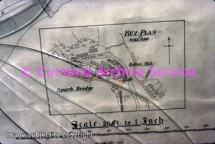 Bobbin Mill. Small scale plan of mill, 1929