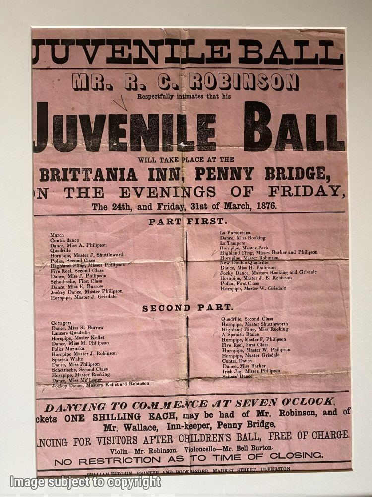 Juvenile Ball Poster 1876 at Brittannia